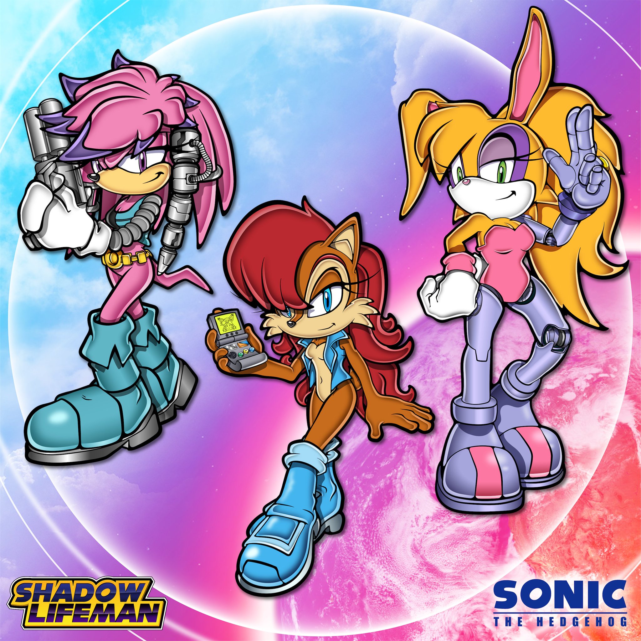 Sally Acorn And Bunnie Rabbot