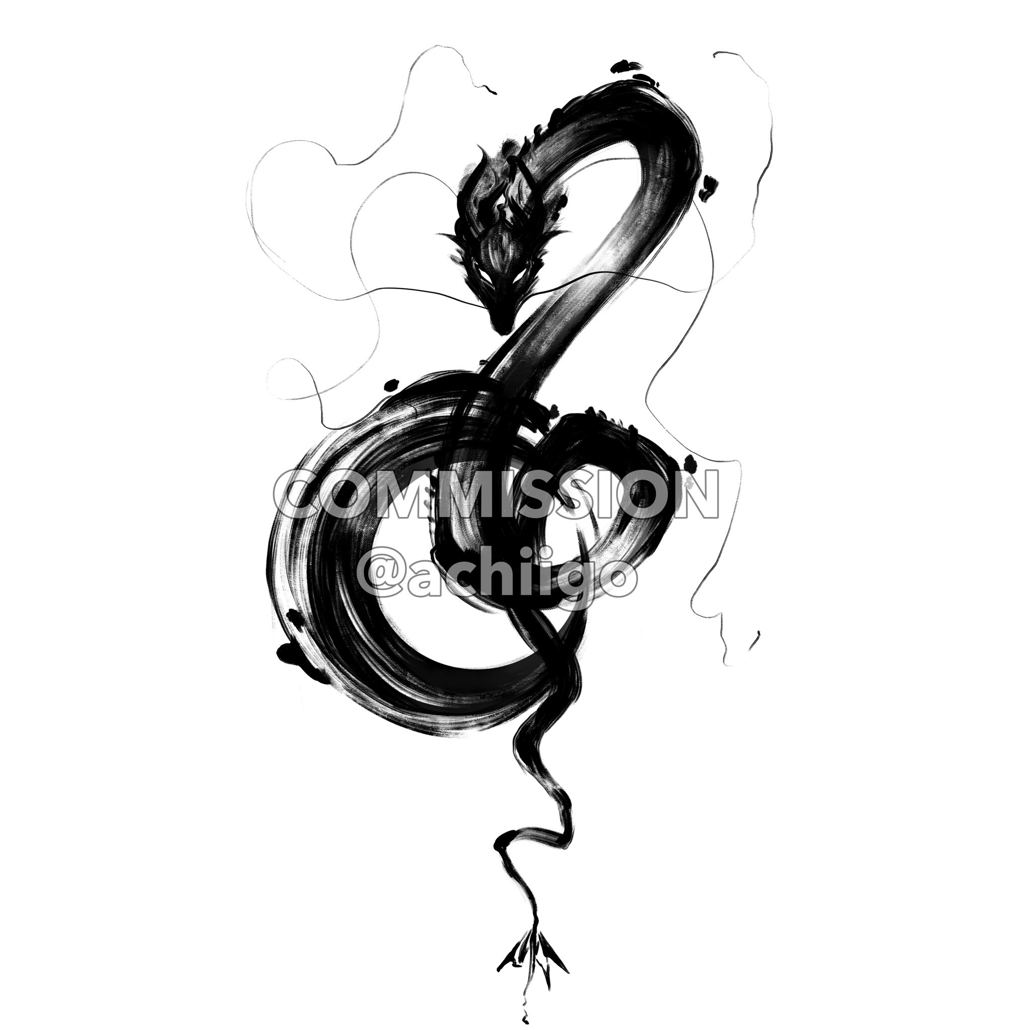 Fancy Treble Clef Tattoo