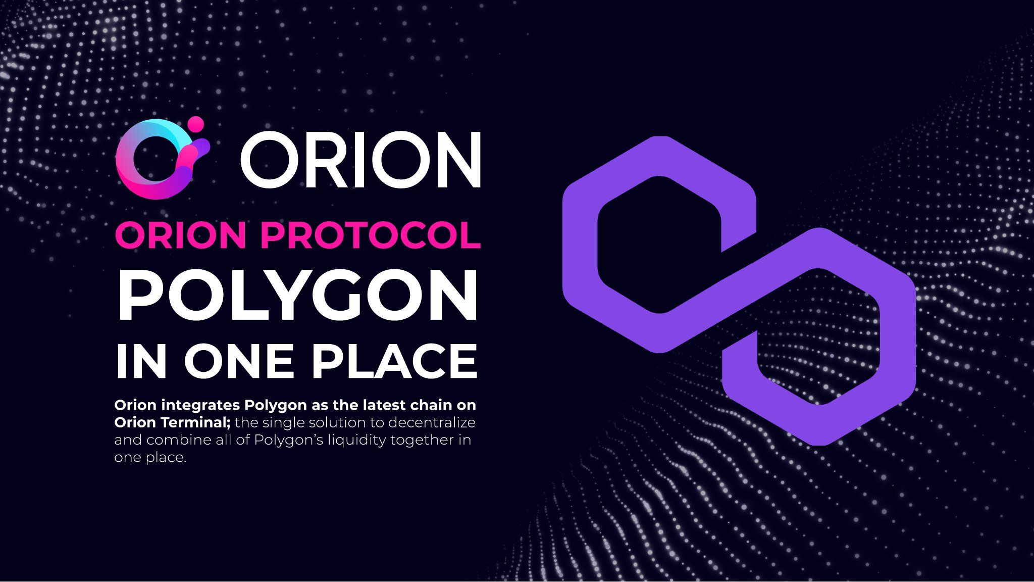 Orion Protocol on Twitter: "Recent News: Orion Protocol: Polygon in one ...