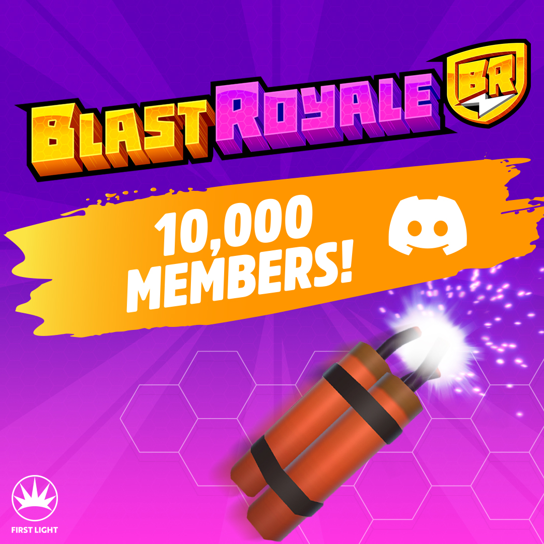Blast Royale on Twitter: "🥳 WE HIT 10,000 MEMBERS ON DISCORD 🥳 But wait, 10k is a huge ...