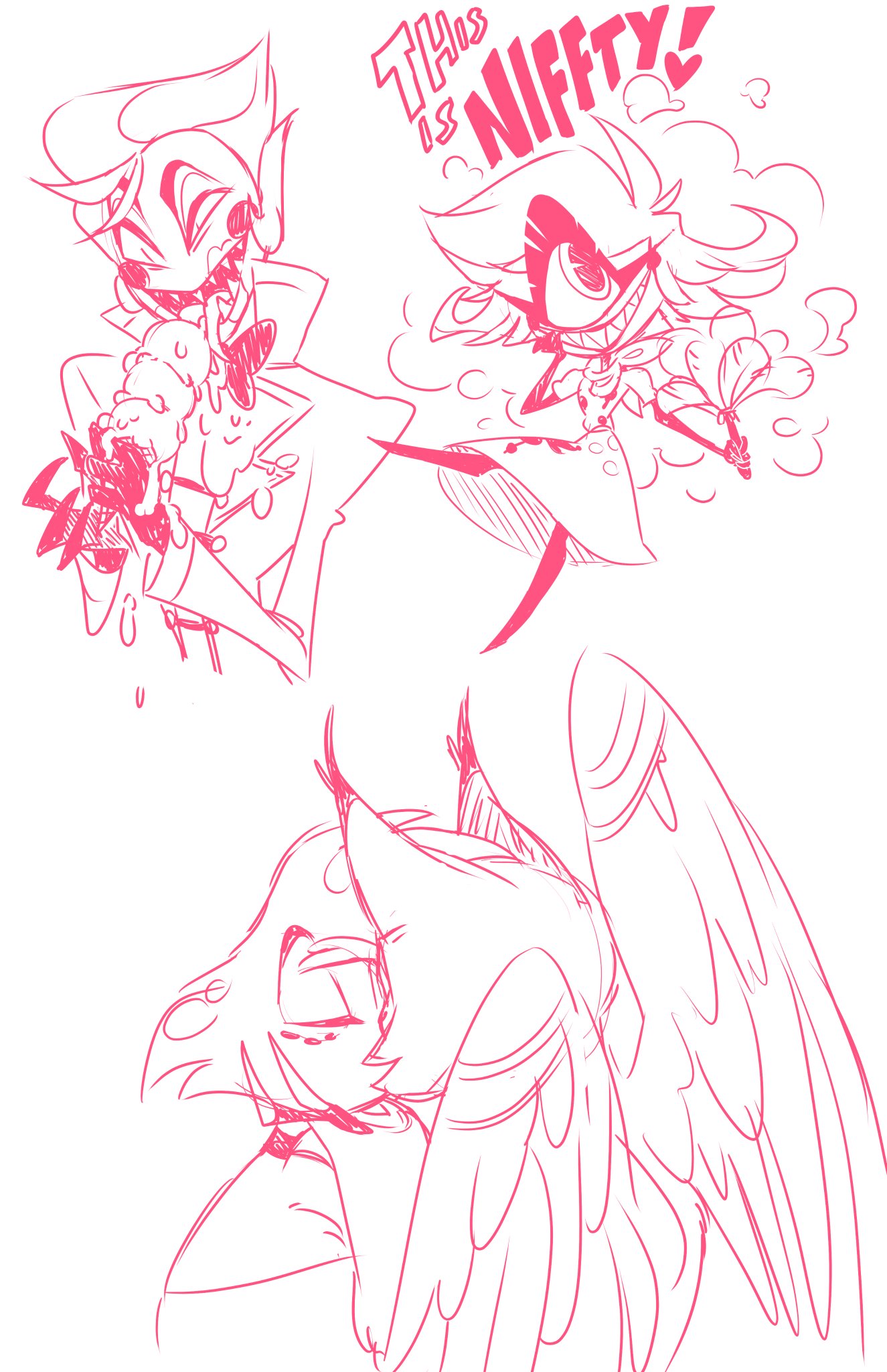 🔥🔪IdentityPollution🖋🔥(commissions closed) on Twitter: "Sketch page from the 1hour art req stream ...