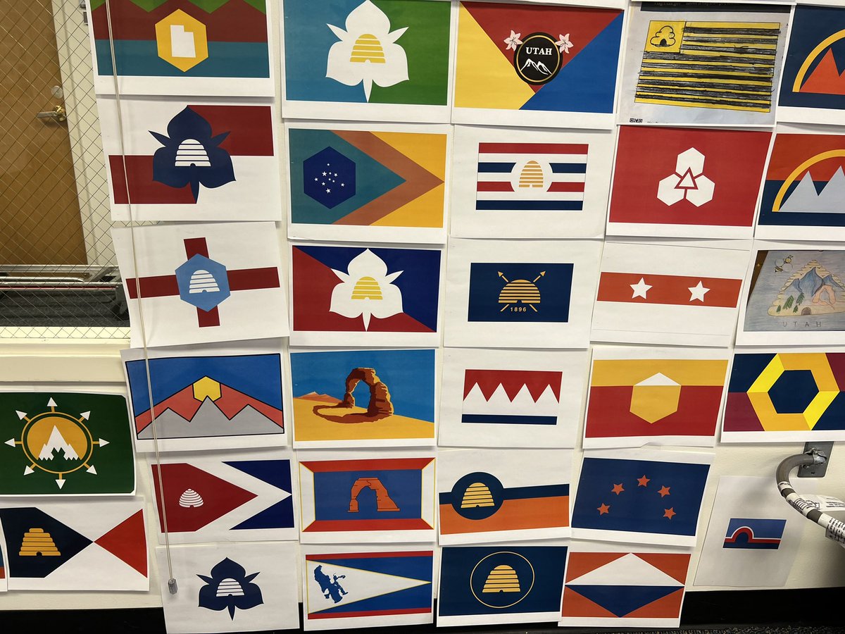 Utah prints out 5,000+ submitted flag designs to choose a new state ...