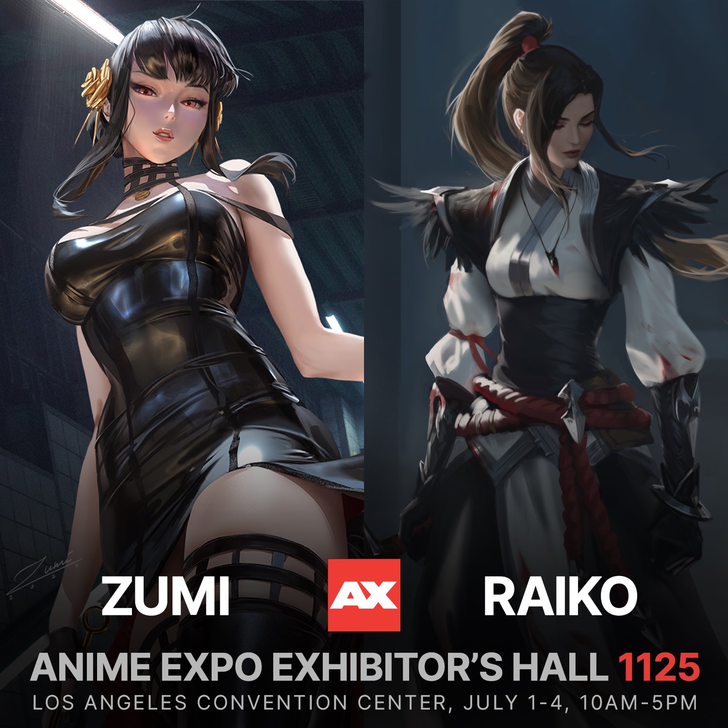 raiko on Twitter: "Hi friends, @ZumiDraws and I will be exhibiting at AX, exhibitor's hall booth ...