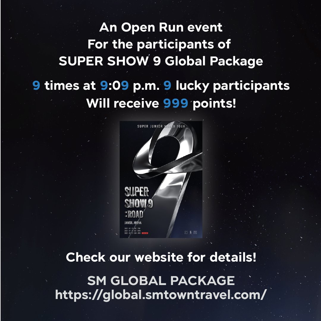 SM GLOBAL PACKAGE on Twitter: "[SUPER JUNIOR WORLD TOUR - SUPER SHOW 9: ROAD] Open Run Event ...