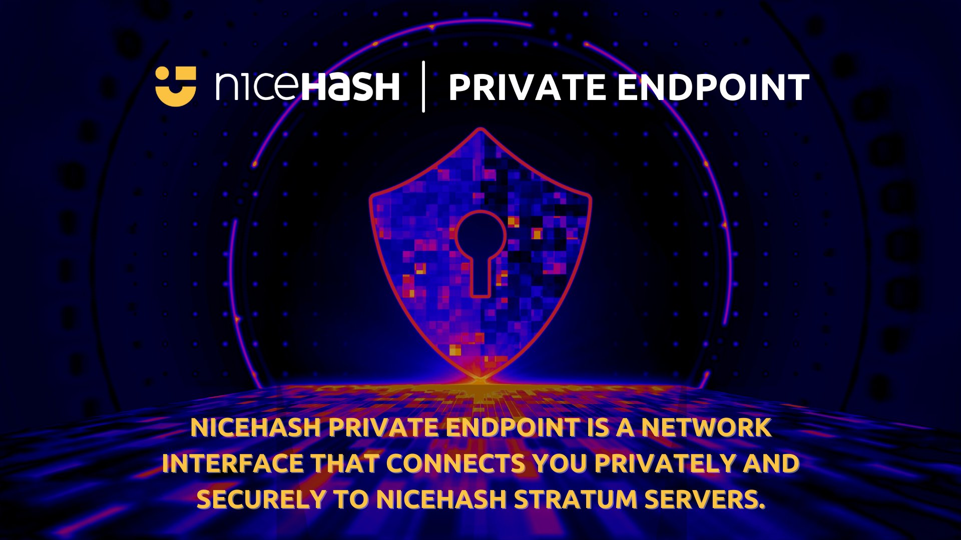 NiceHash on Twitter: "NiceHash Private Endpoint is a network interface that connects you ...