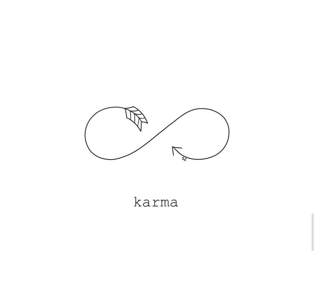 Karma Infinity Tattoo