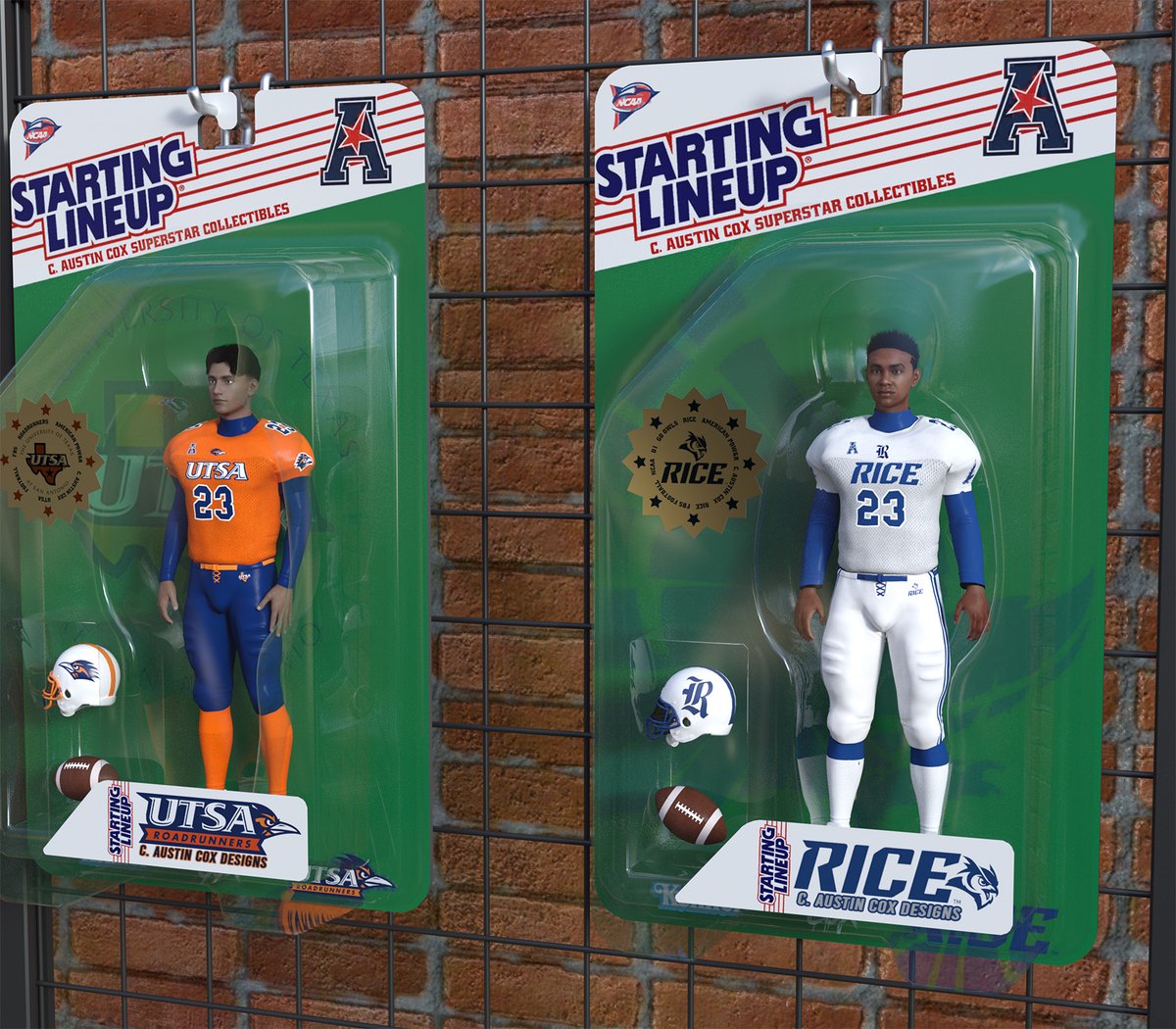 CFB Starting Lineup sports action figures for the American Athletic ...