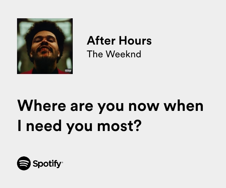 Relatable Iconic Lyrics On Twitter The Weeknd After Hours T