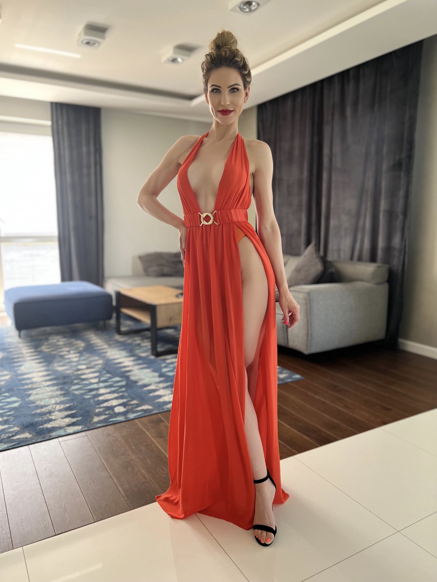 Polishgirl_in_heels on Twitter: "Do you like my new long summer dress? 🧡 https://t.co/qQqTLwl5aq ...