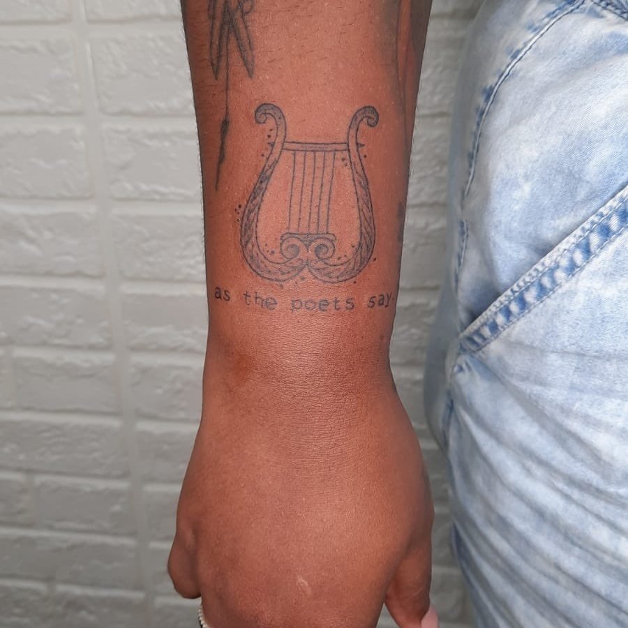 Apollo Lyre Tattoo