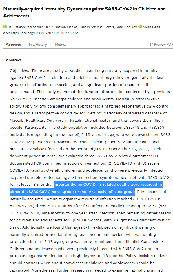 Nikki M. Johnson, MD DNBPAS ⚕ on Twitter: "RT @AnilMakam: also this from Israel 0 deaths in ...