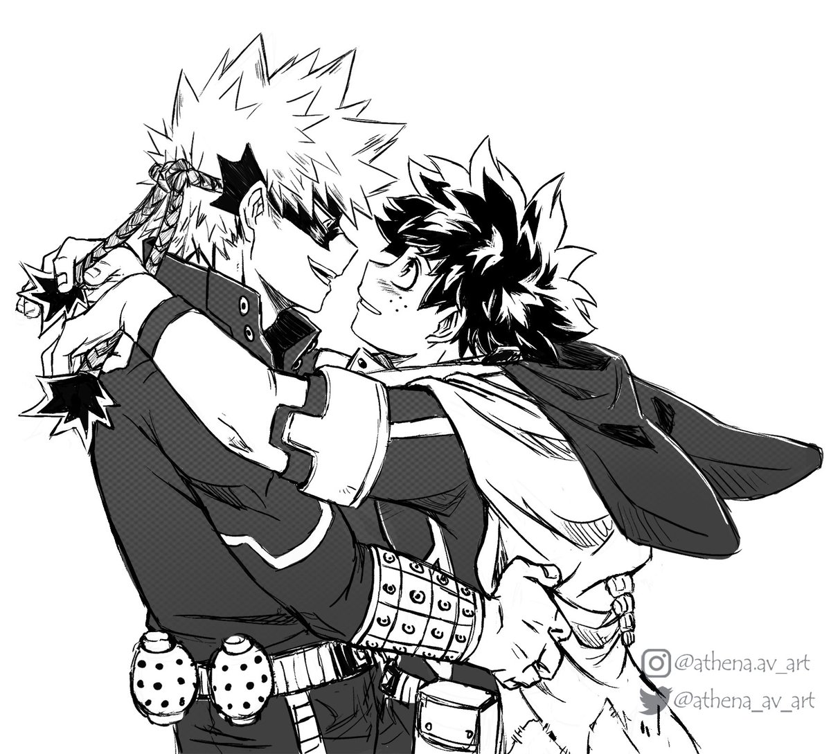 「Quick sketch from #bnha357 Bkdk pro hero awww 🤩 (trying to 」Athena-av ...