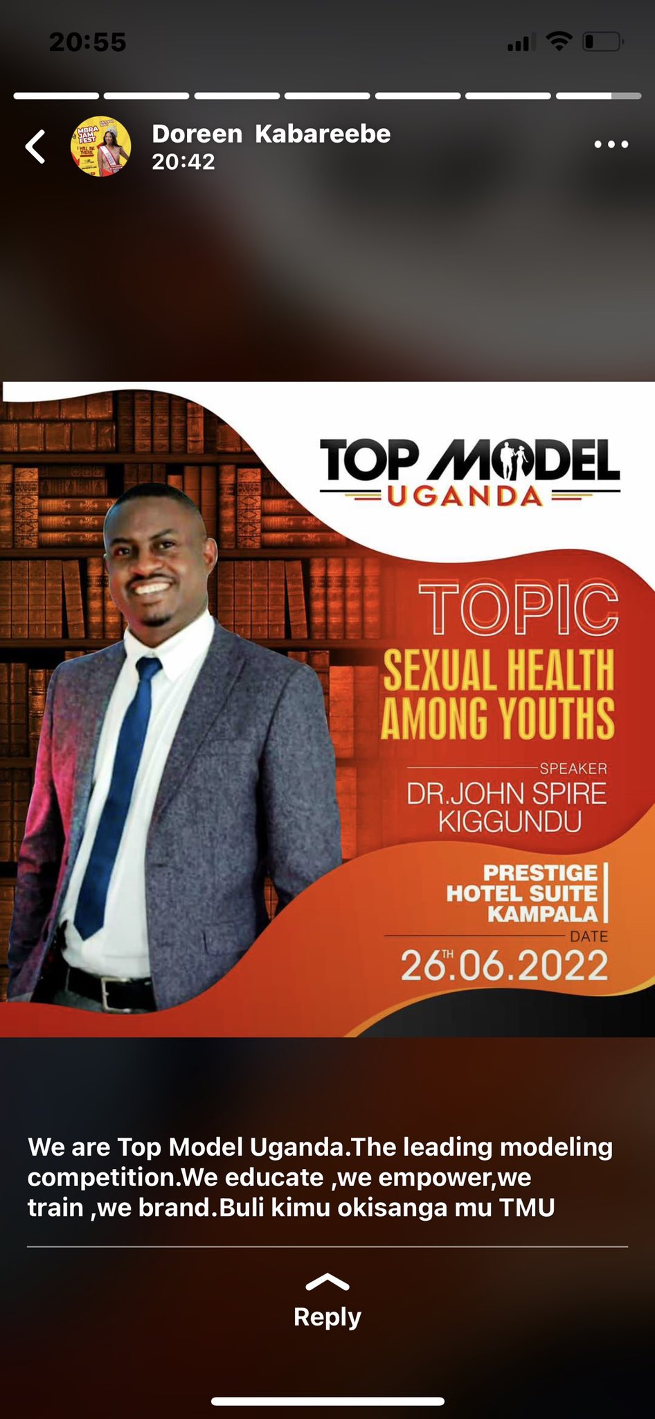 TOP MODEL UGANDA on Twitter: "Don’t miss this special session with Dr.JB Spire Kiggundu a ...