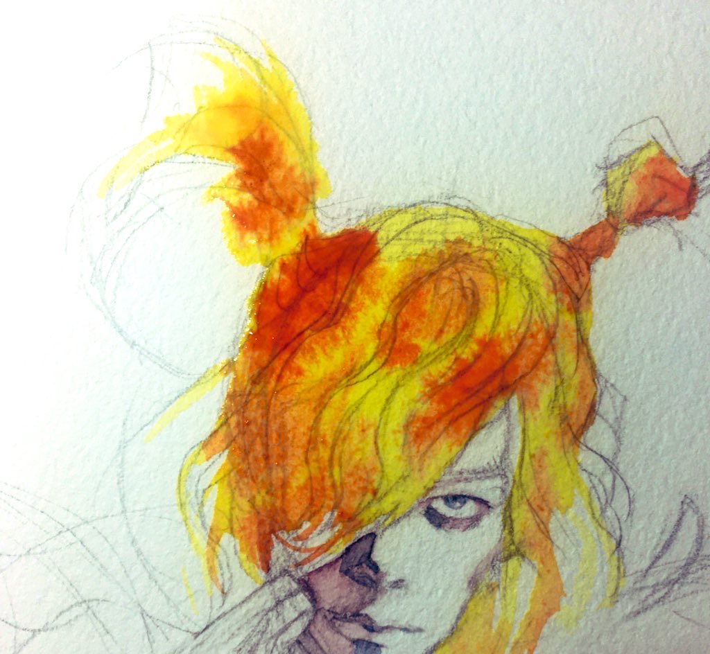 「米津玄師さんfanart 制作過程 」|ganpukuのイラスト