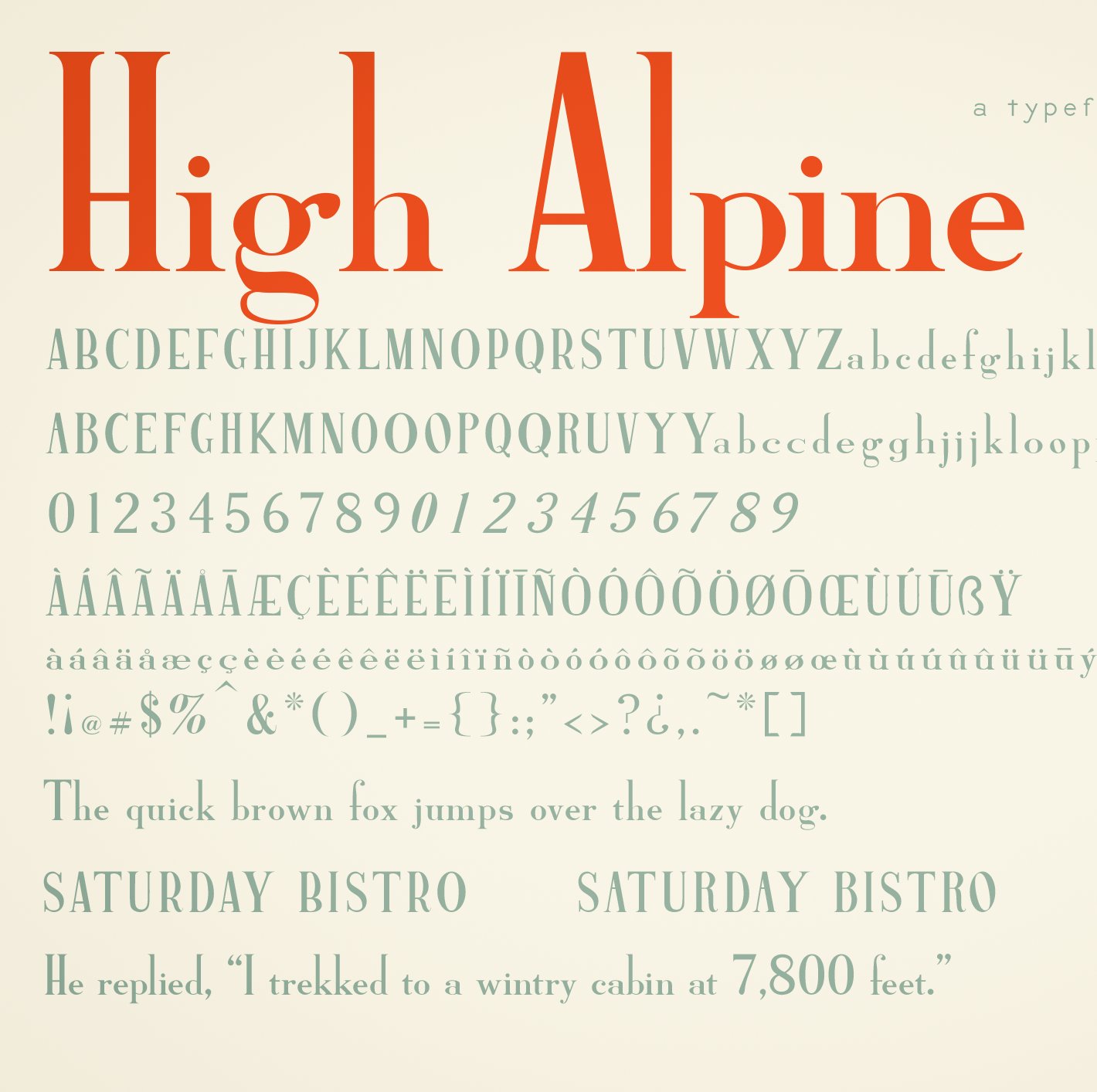 Alpine Script Font