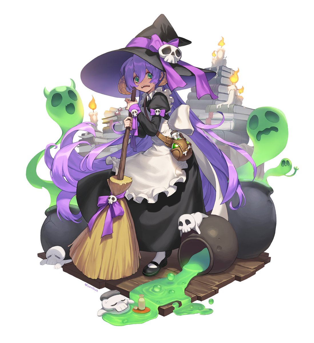 Starveil ๐๐๐ซ On Twitter Rt Sunnillust Original Necromancer Maid ๐