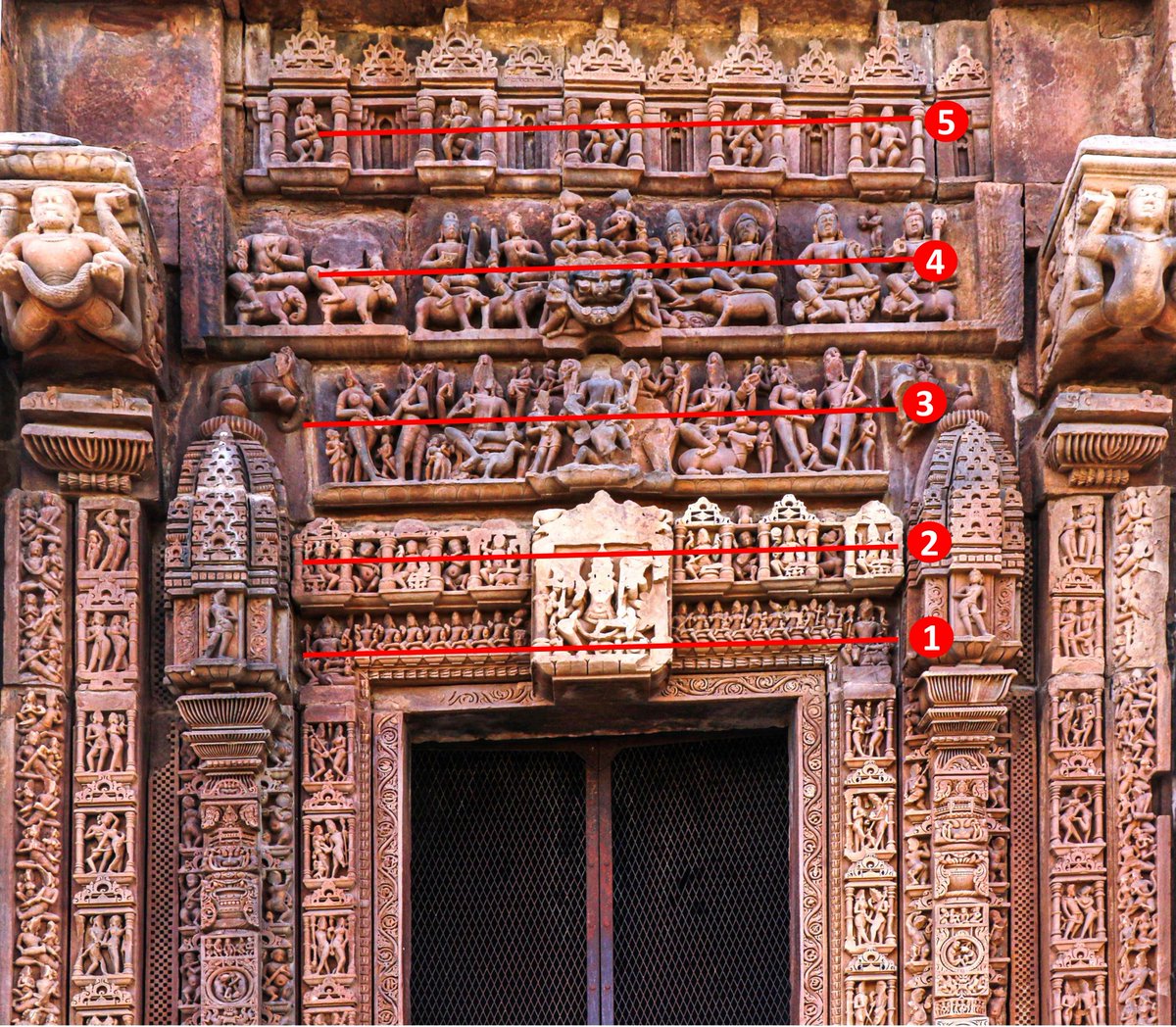 This stunning door frame is from the 1000 yrs old Amba Temple also ...