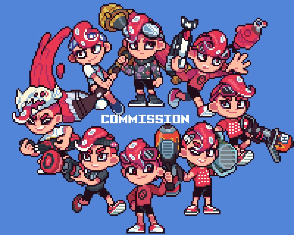Splatoon Pixel Art Splatoon Calamares Logo Dibujos Animados | My XXX ...