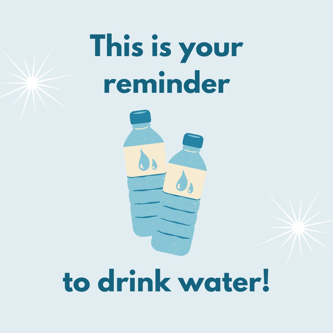 Drink Water Poster For Children
