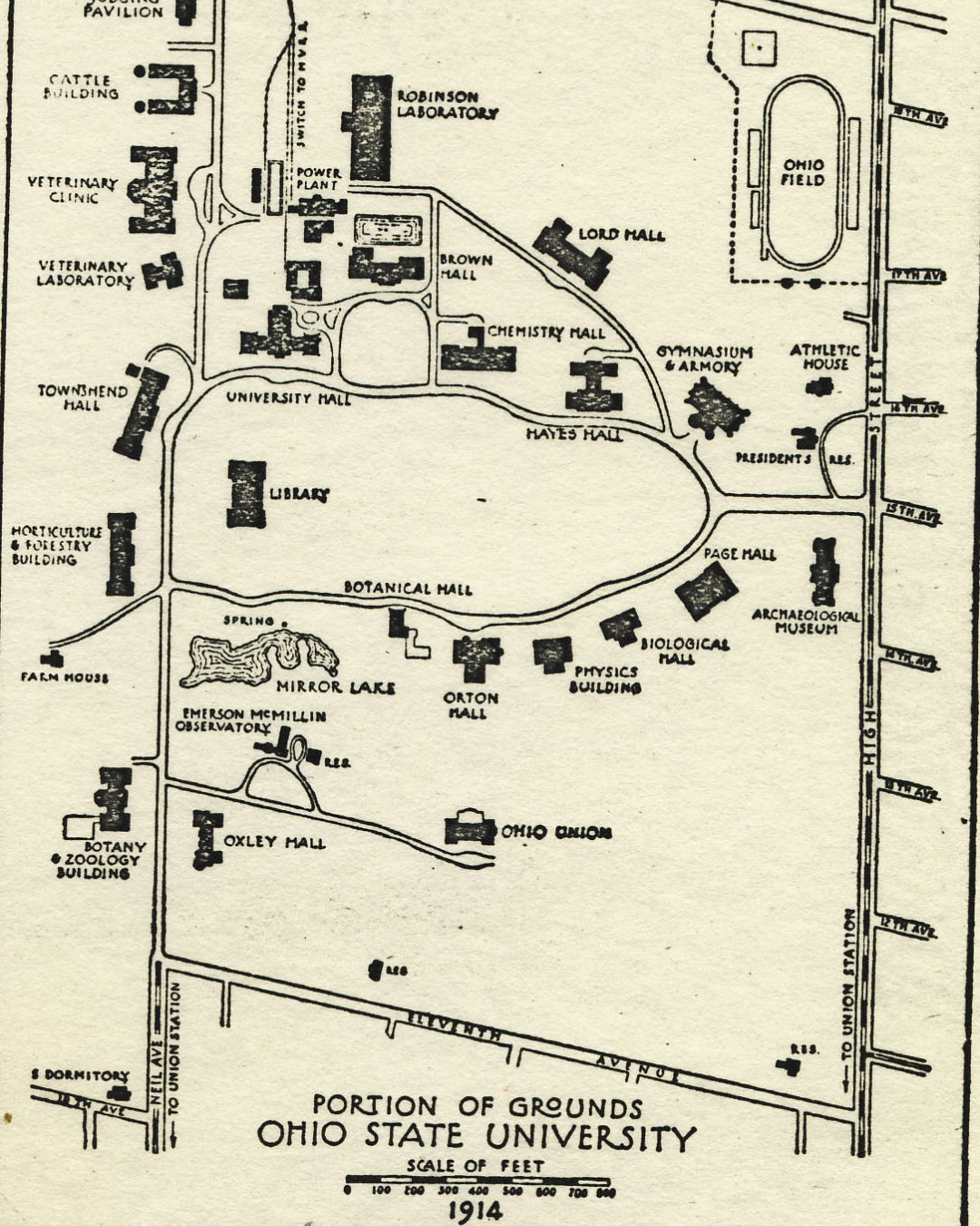 Ohio State University Campus Map Pdf
