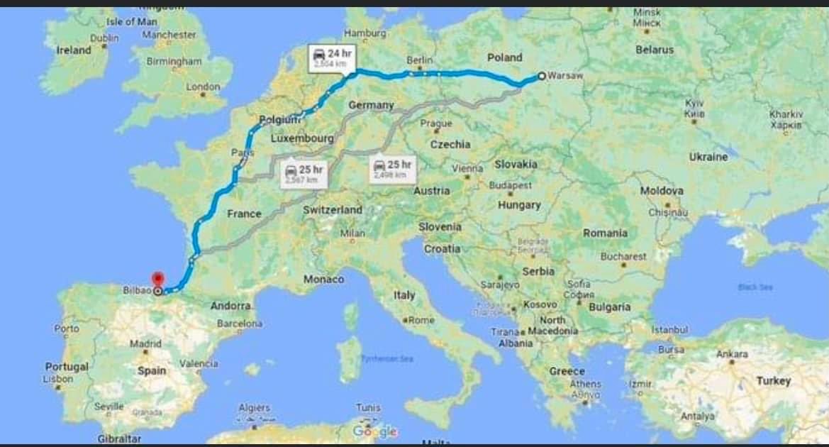 Mapa Eurotrip Road Map Uk Trip Hi Res Stock Photography And Images