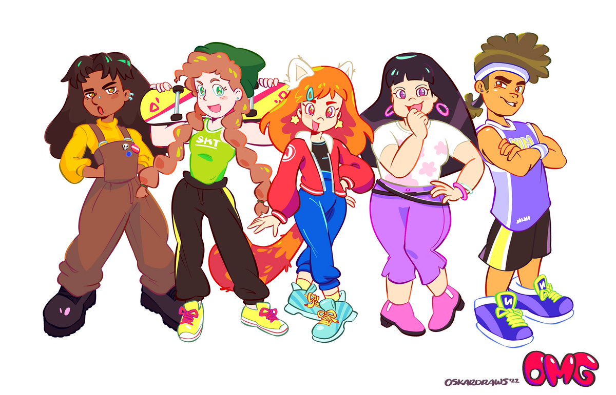 「I got to do the character art for @OR3O_」|Oskar Acosta 🦦のイラスト