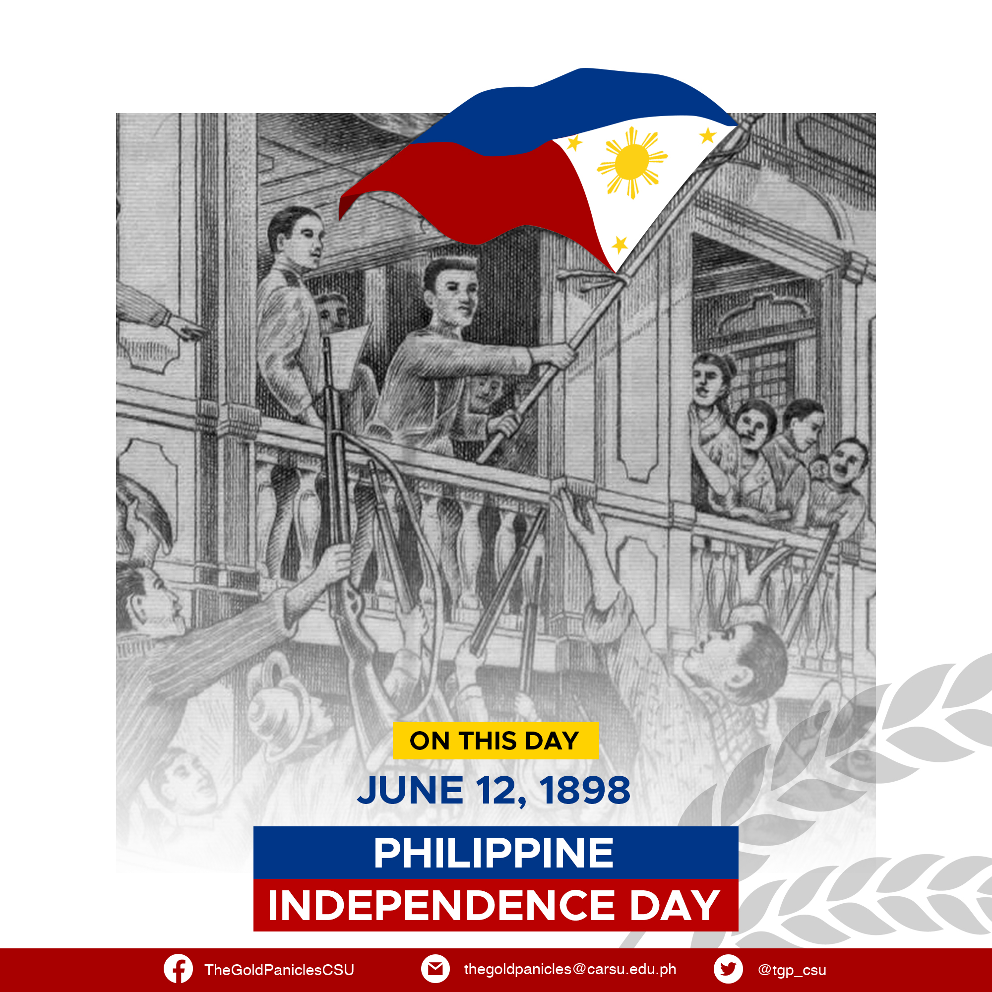 The Gold Panicles on Twitter: "Maligayang Araw ng Kasarinlan! Noong Hunyo 12, 1898, idineklara ...