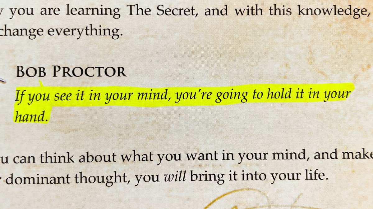 10 Lessons from The Secret (thread) - Thread from Library Mindset ...