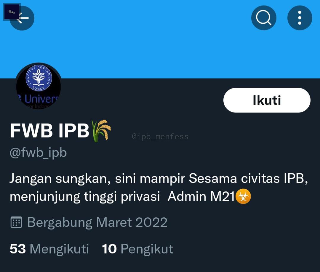 Draft IPB on Twitter: "-punten ini siapa yg bikin akun ginian cuy https://t.co/mhqakHD7KQ" / Twitter