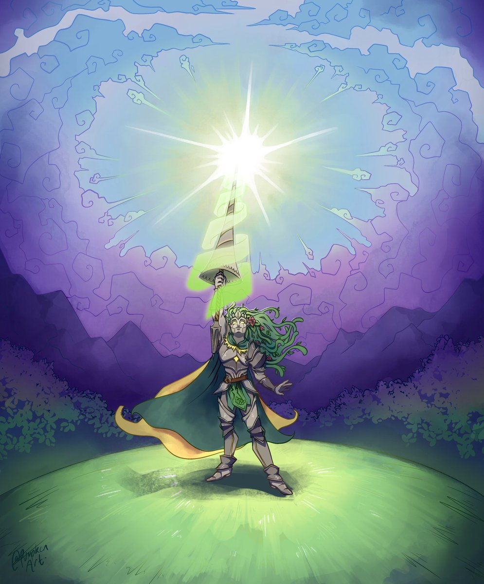 Fanart of Sentry with her newest weapon : r/highrollersdnd