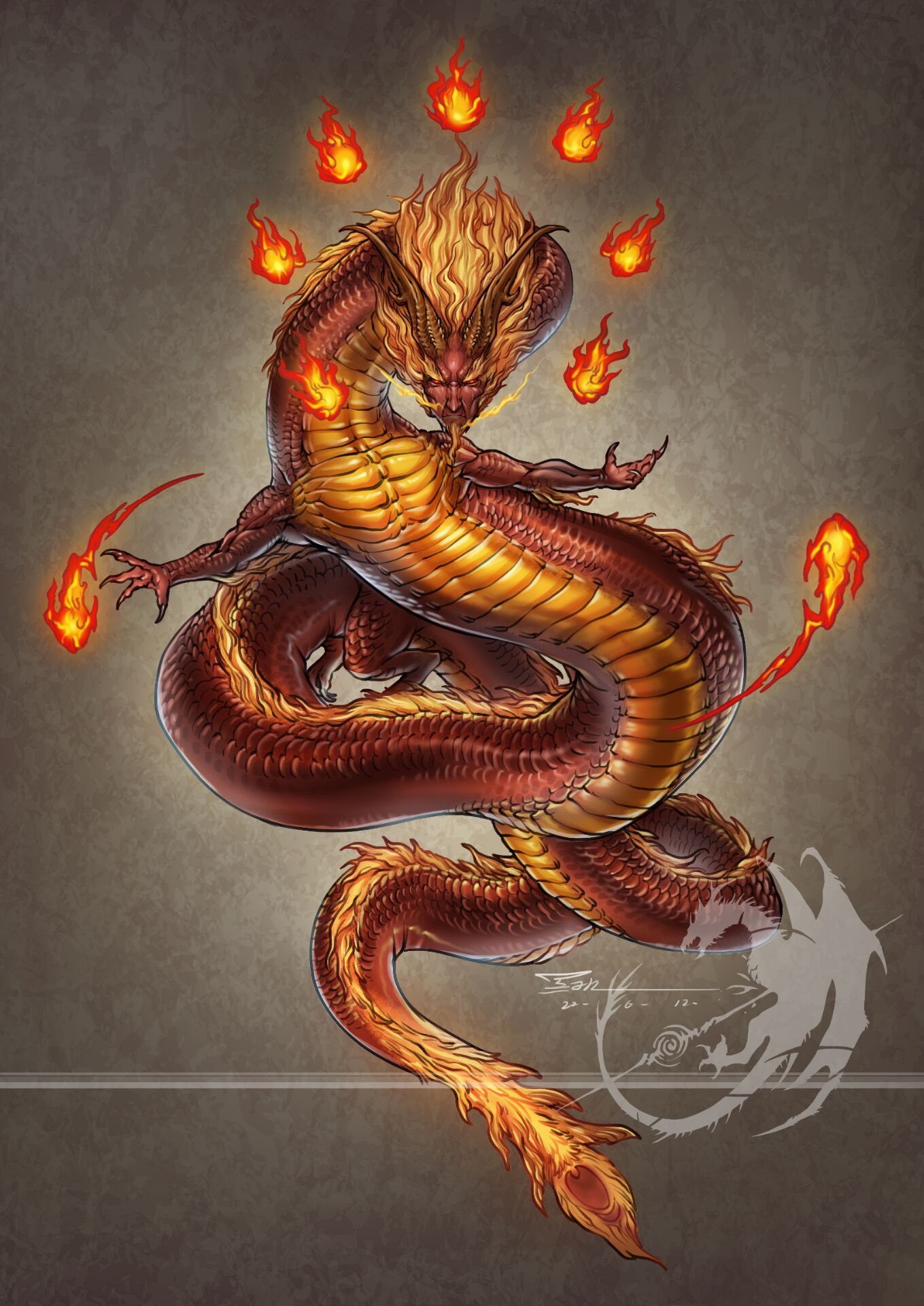 Mythical Fire Creatures