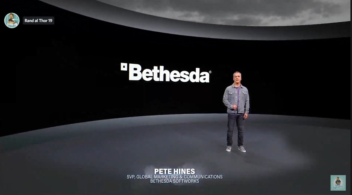 Juno 'Consensual and Mutual' Maxwell on Twitter: "Pete Hines on stage talking about Bethesda ...