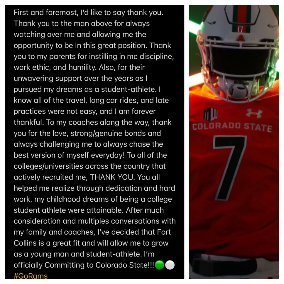 2023 3* WR Stephon Daily commits to Colorado State : r/CFB