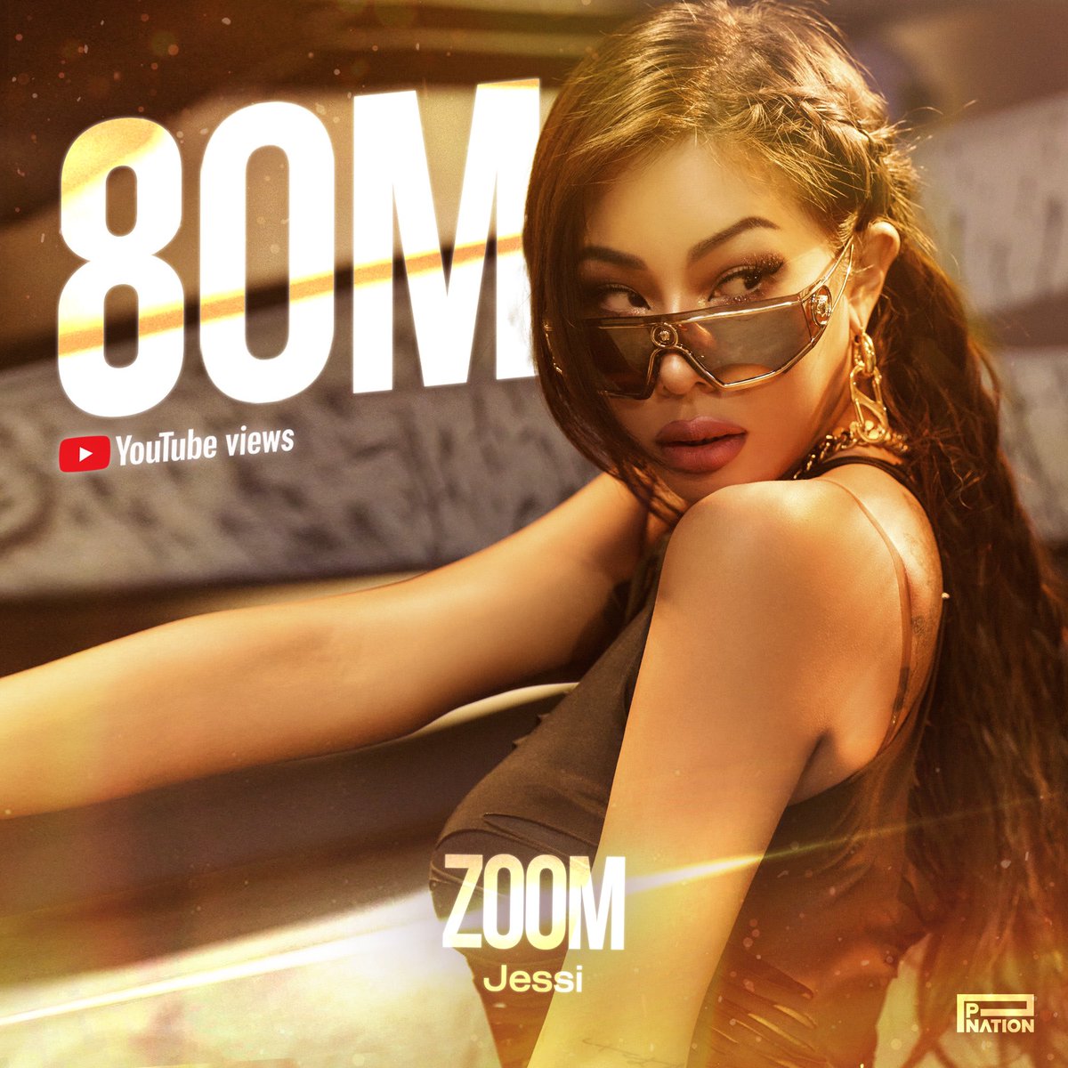 P NATION on Twitter: "[Jessi] 'ZOOM' MV 유튜브 8천만뷰 돌파🥳 'ZOOM' MV 80 Million Views on YouTube🥳 ...