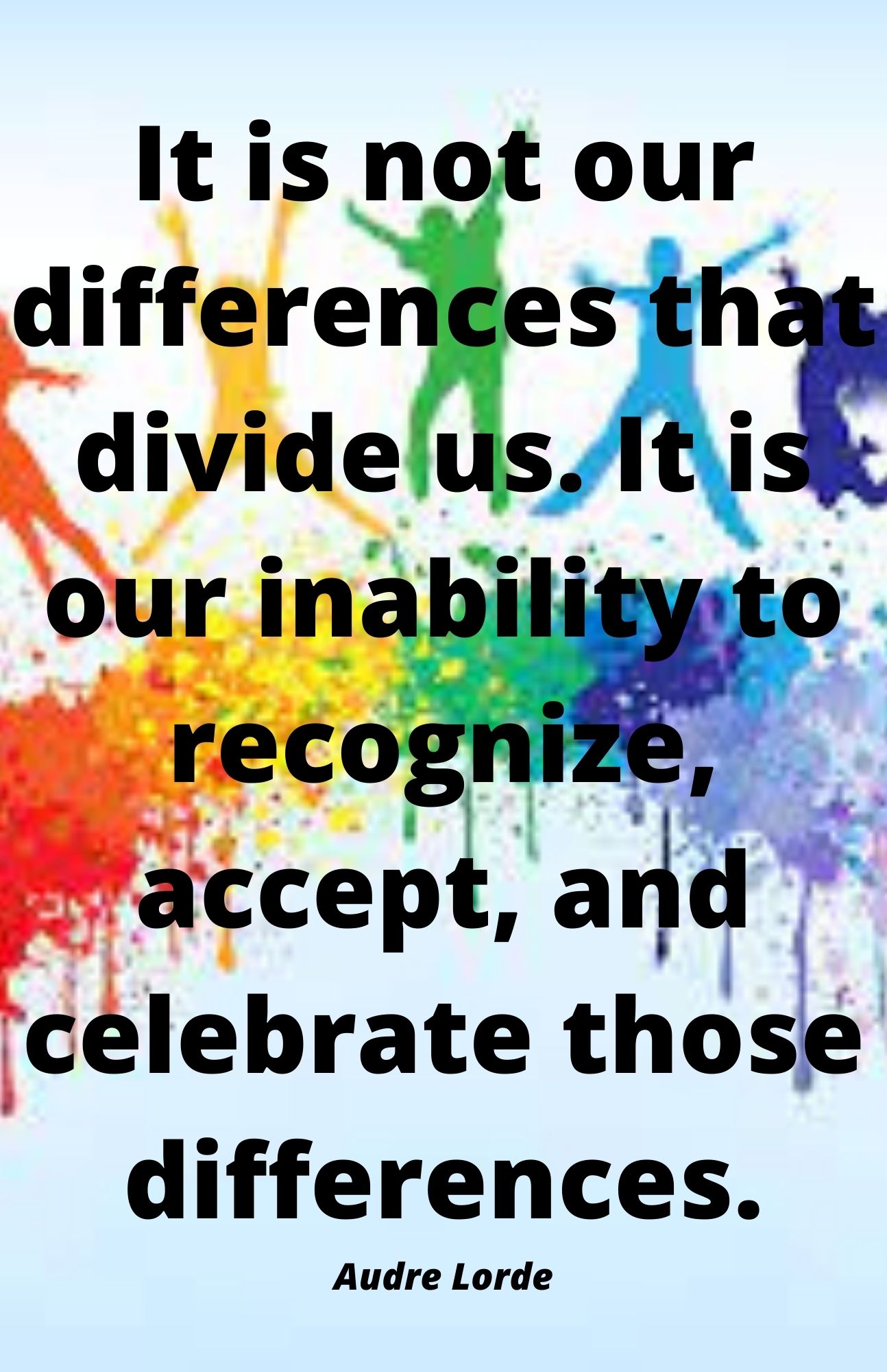 Embrace Our Differences Quotes Differences 7.5” Vinyl Bumper Sticker