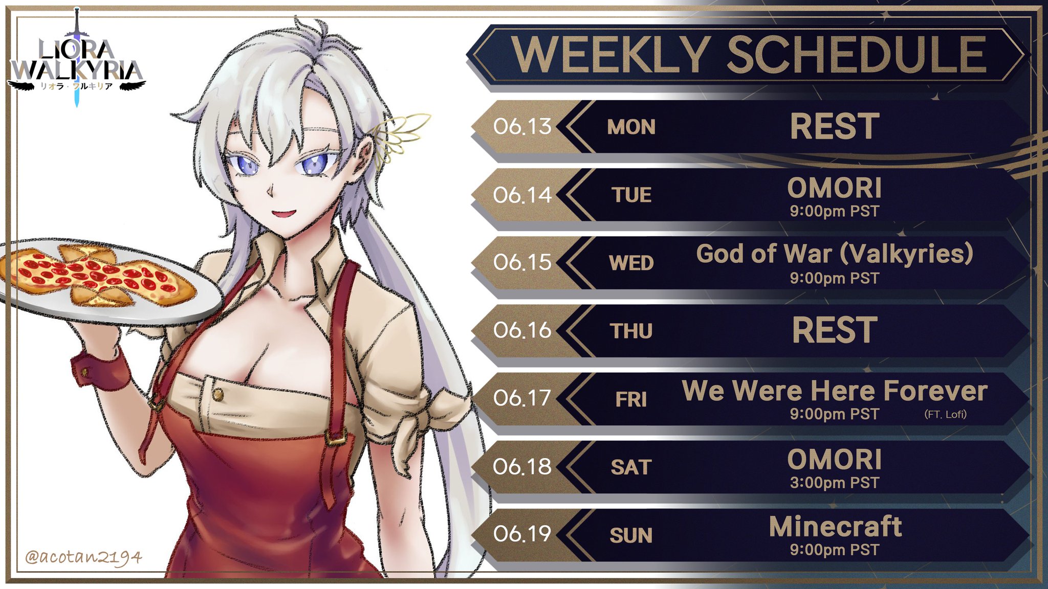 Liora Walkyria ⚖️ V&U on Twitter: " 06/13-06/19 No new games this week. Just continuing what we ...