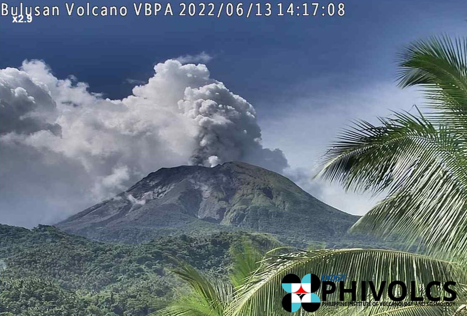 Daily Guardian on Twitter: "LOOK: Bulusan Volcano in Sorsogon had at least five gray ash plume ...