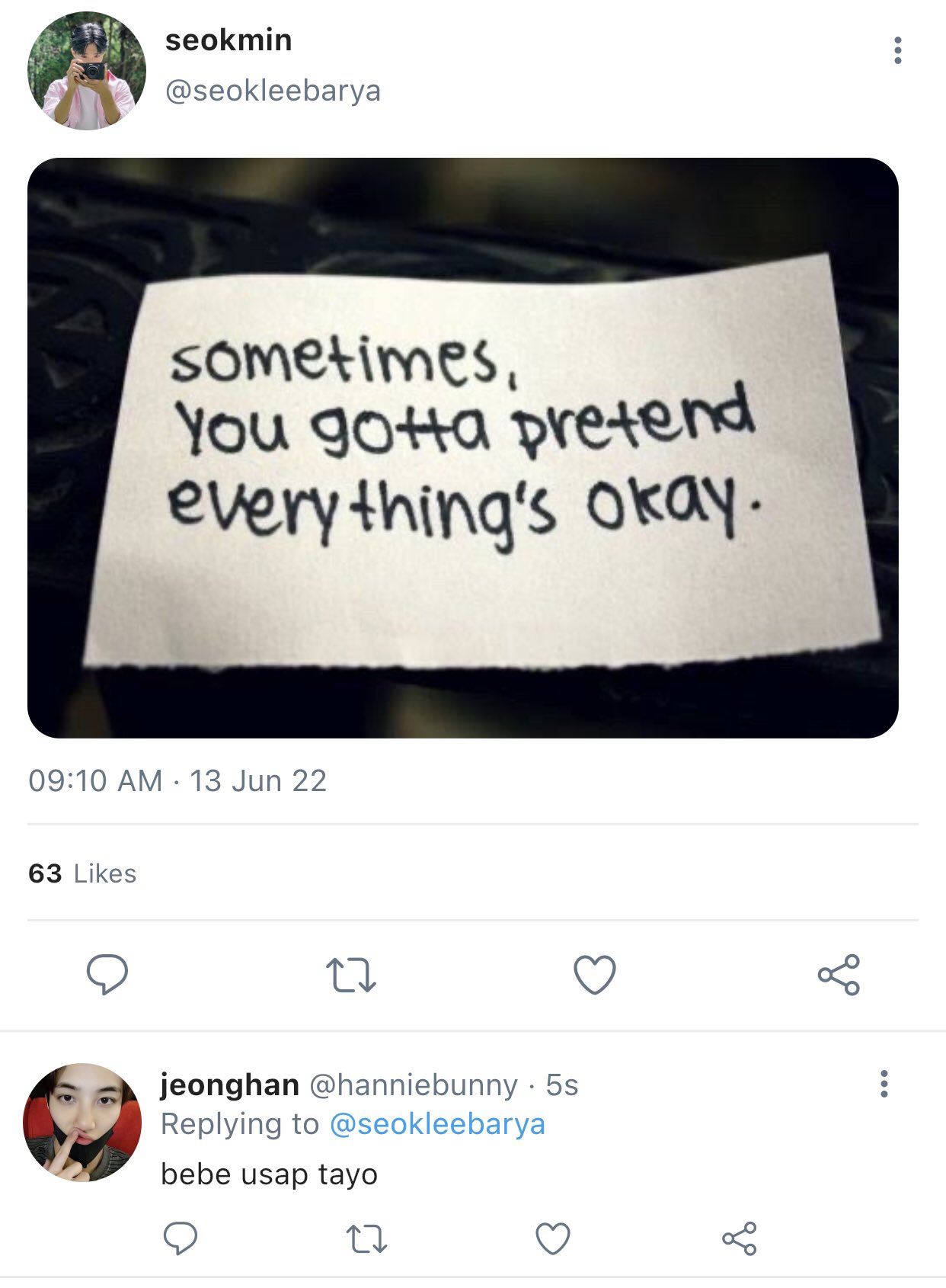 klau on Twitter: "06. second pic laging soo’s pov ha! https://t.co/PCJMzpweNO" / Twitter