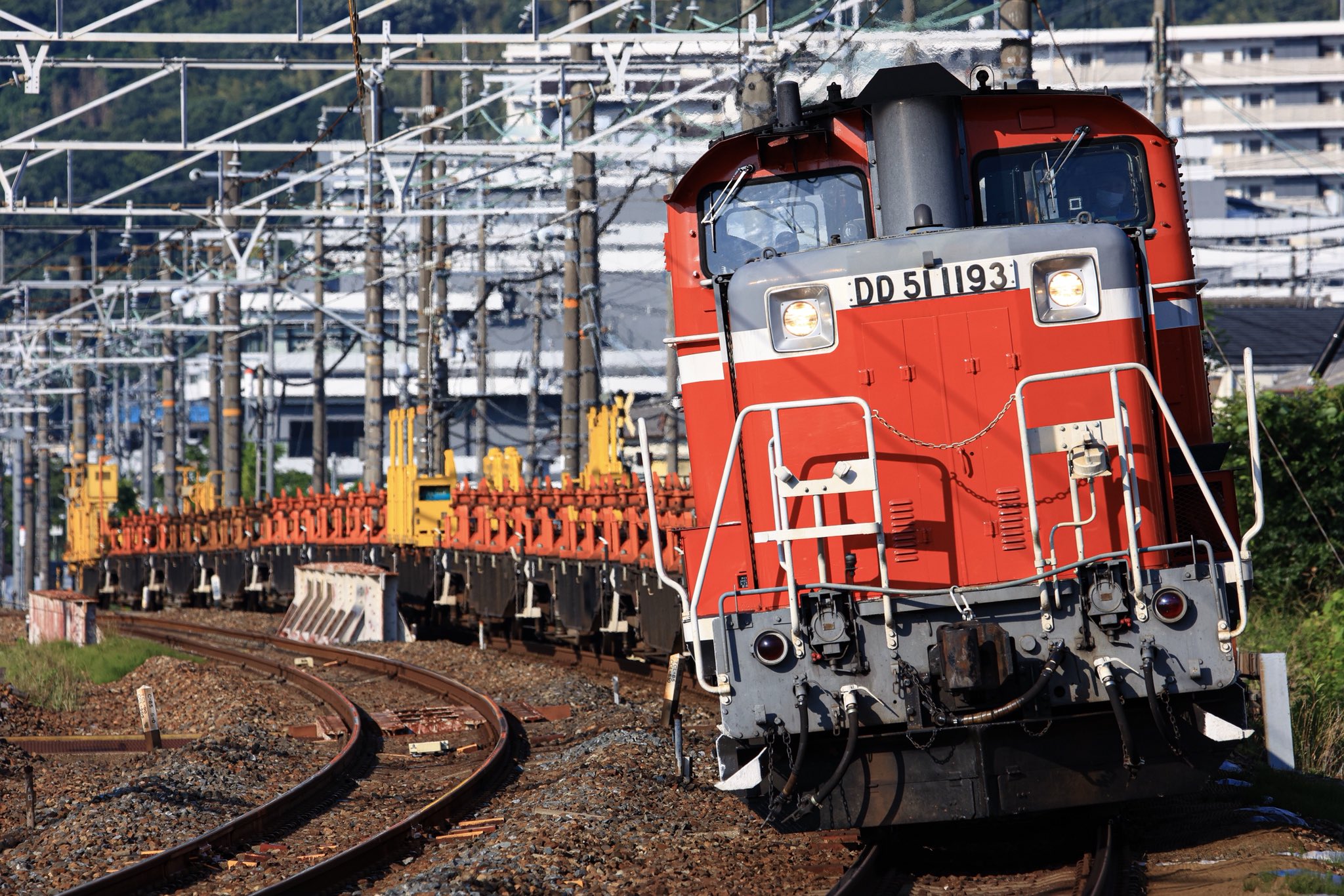 通勤快速∞@低浮上 on Twitter: "6/12 工9982レ DD51-1193+ロンチキ 赤穂工臨返空 https://t.co/gZqxrOng2q" / Twitter