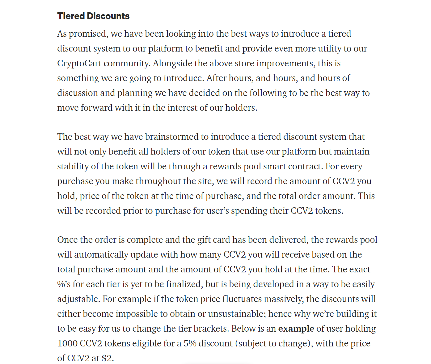 Apollo Wayne - Crypto Investor on YouTube 🚀 on Twitter: "CryptoCart Tiered Discounts: https://t ...