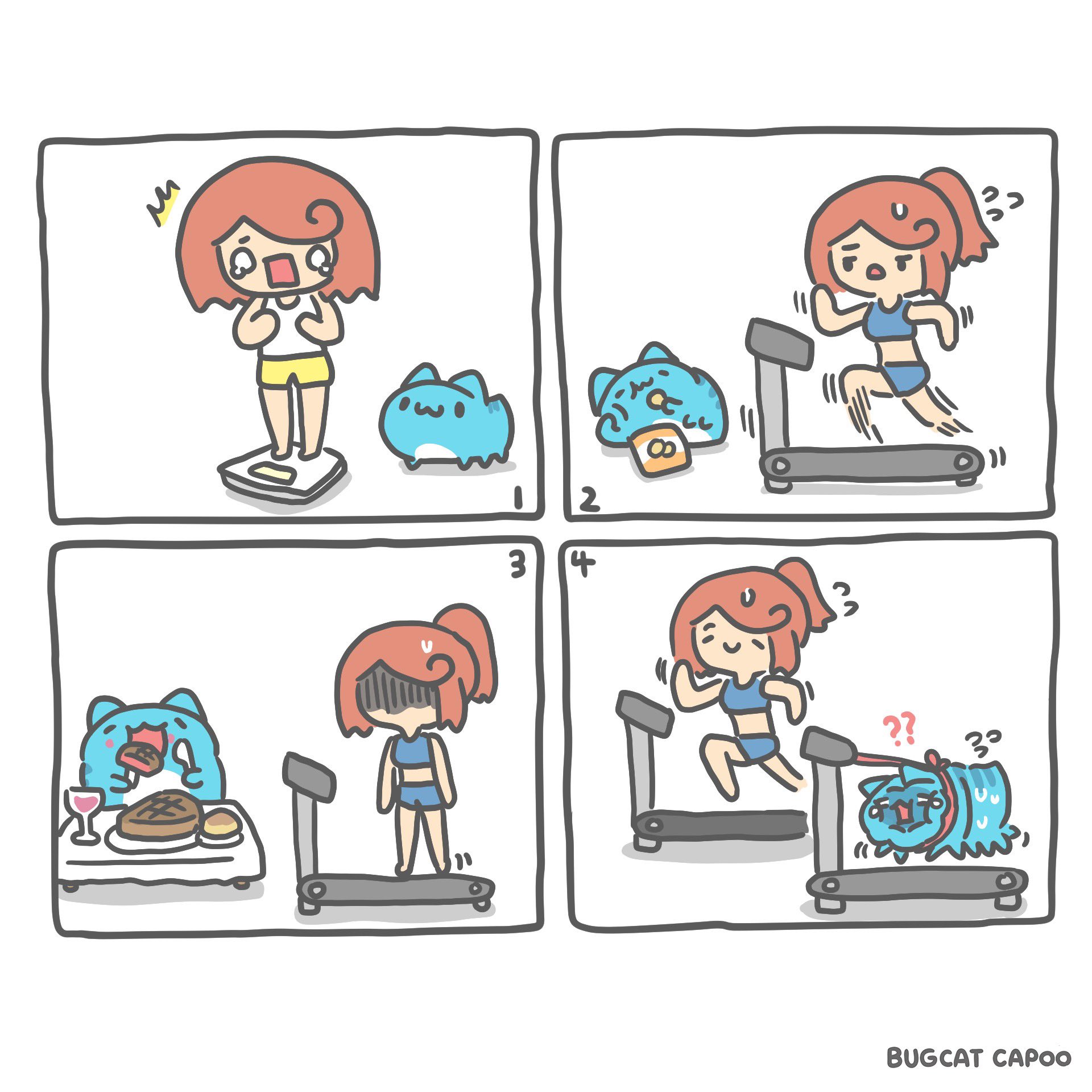 Bugcat Capoo on Twitter: "我又不胖！ https://t.co/kKeeBENezm" / Twitter