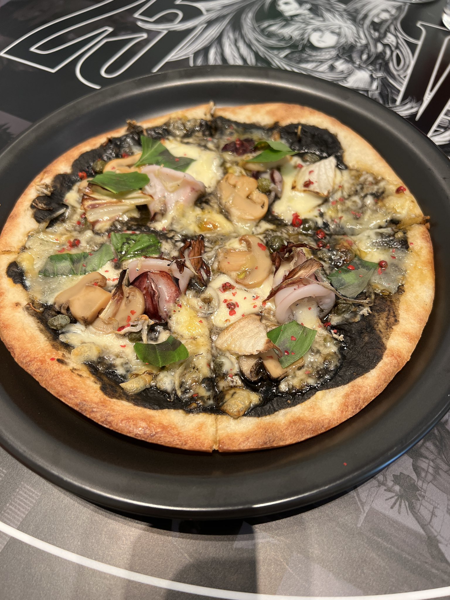 Squid Ink Pizza