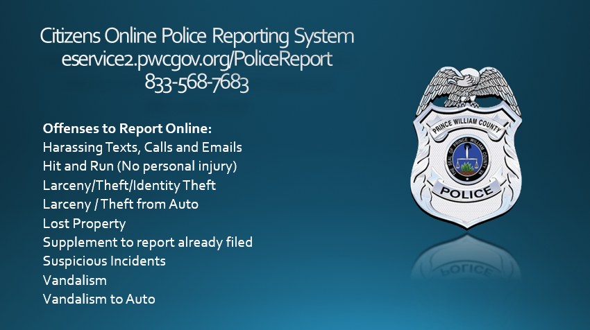Prince William County Police Department On Twitter Pwcpds Online