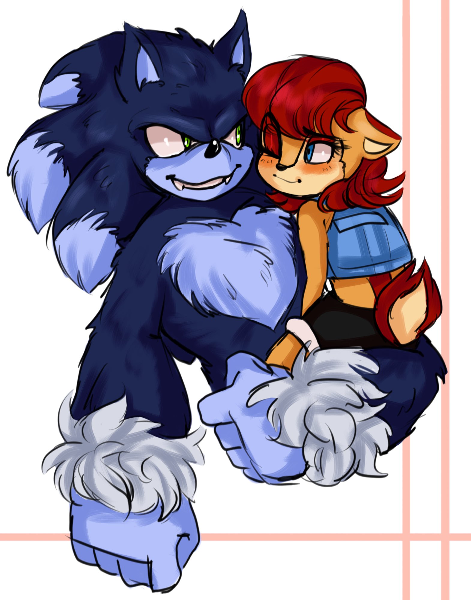 Sonic The Werehog And Sally