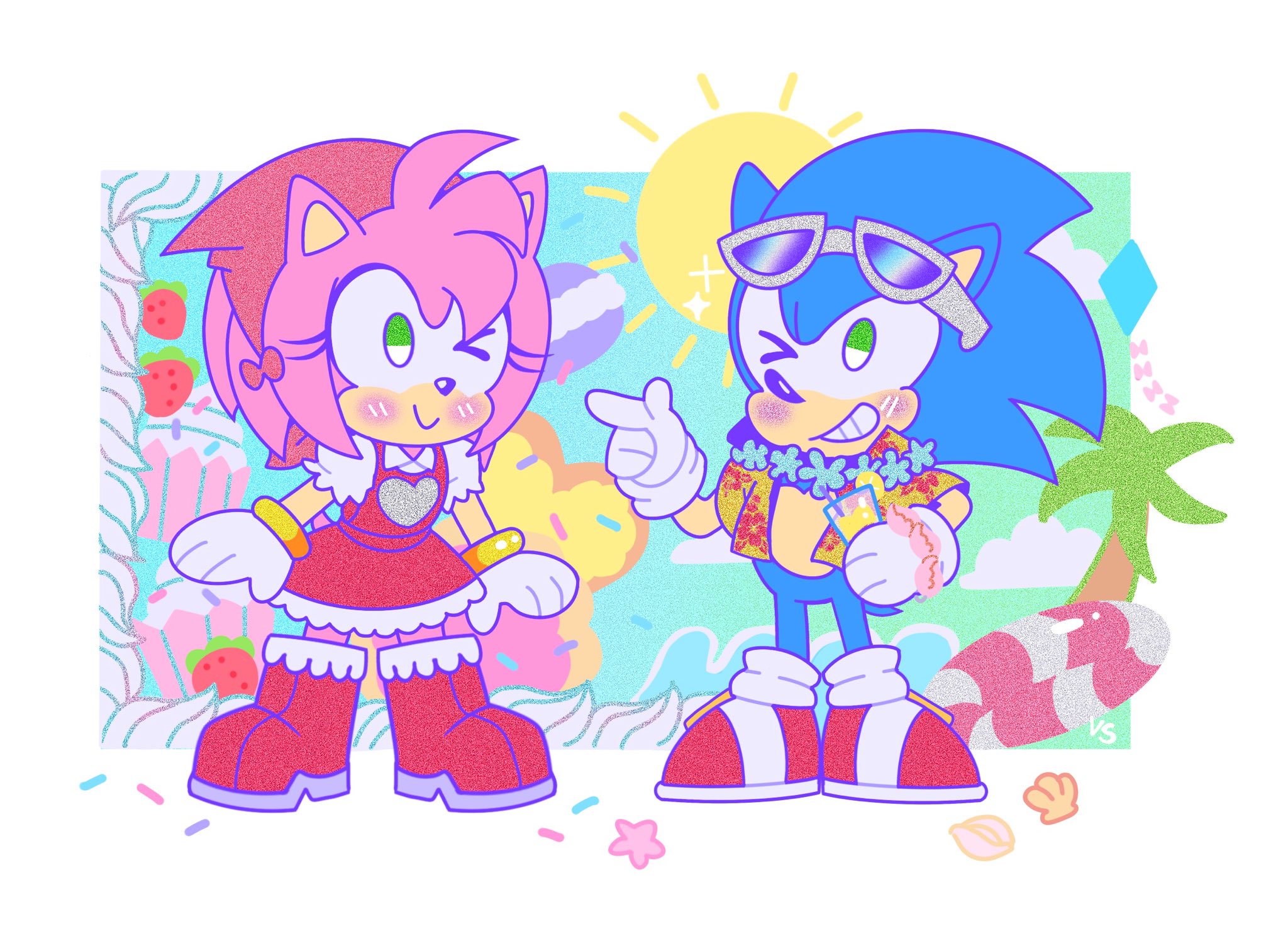 Sonic And Amy Summer
