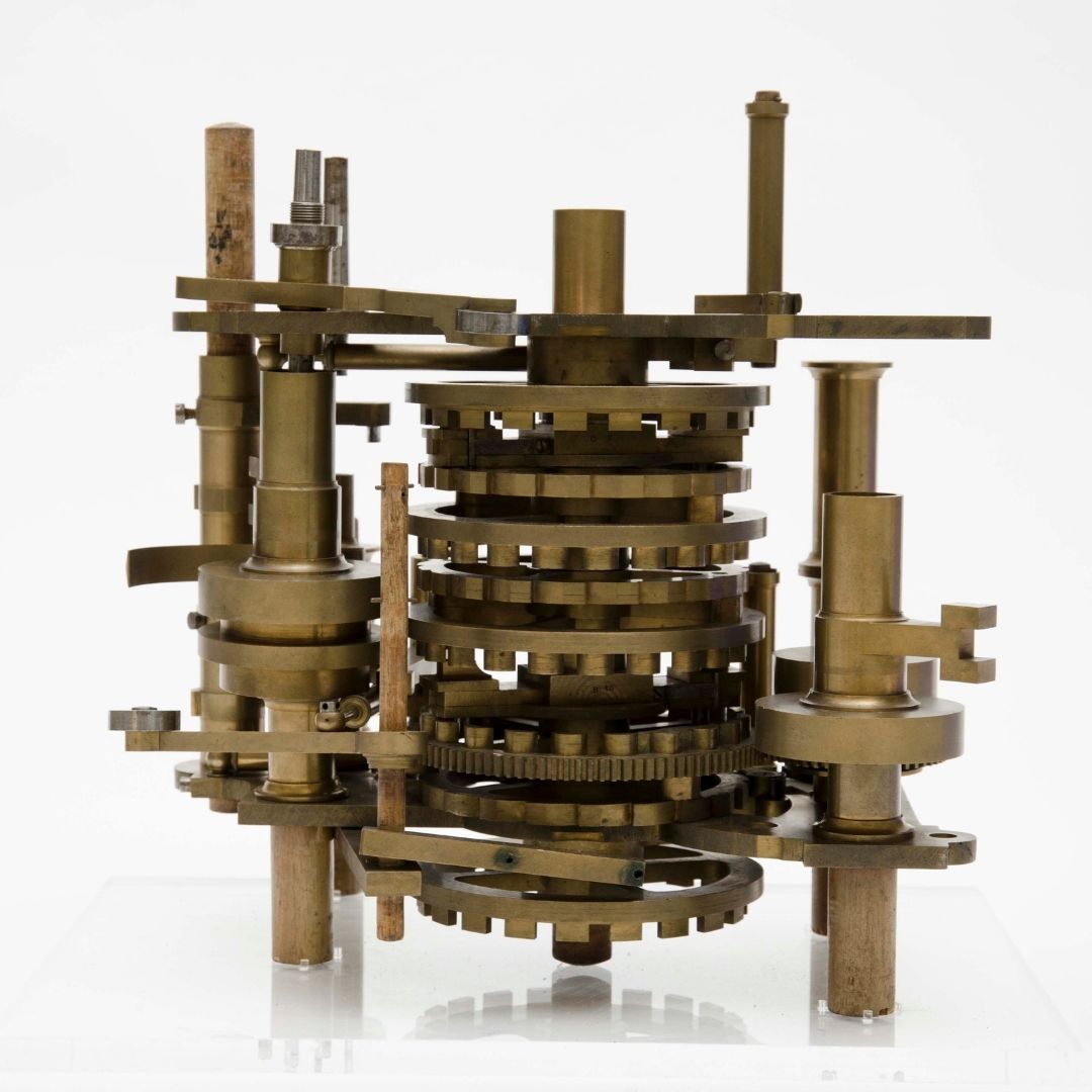 Charles Babbage Difference Engine Engraving Of Charles Babbage's