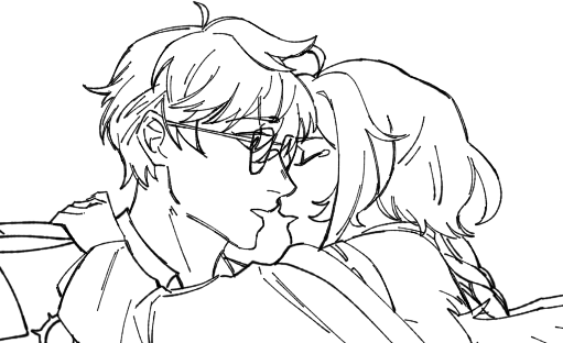 「lineart done 🫶🫶🫶 」Moonie 🌙🍉の漫画