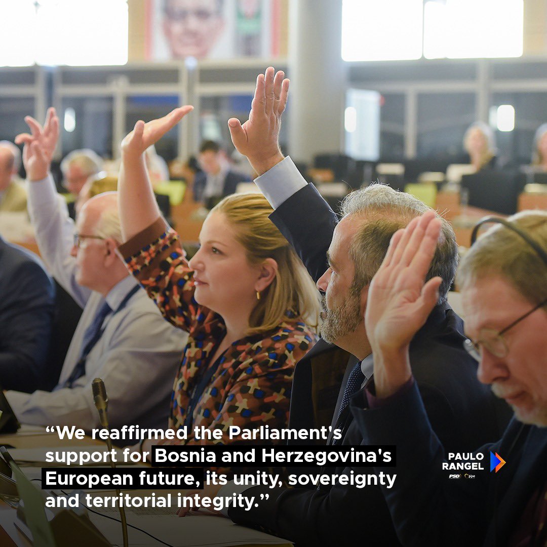 Paulo Rangel on Twitter: "The @EP_ForeignAff Committee today adopted the report on Bosnia and ...