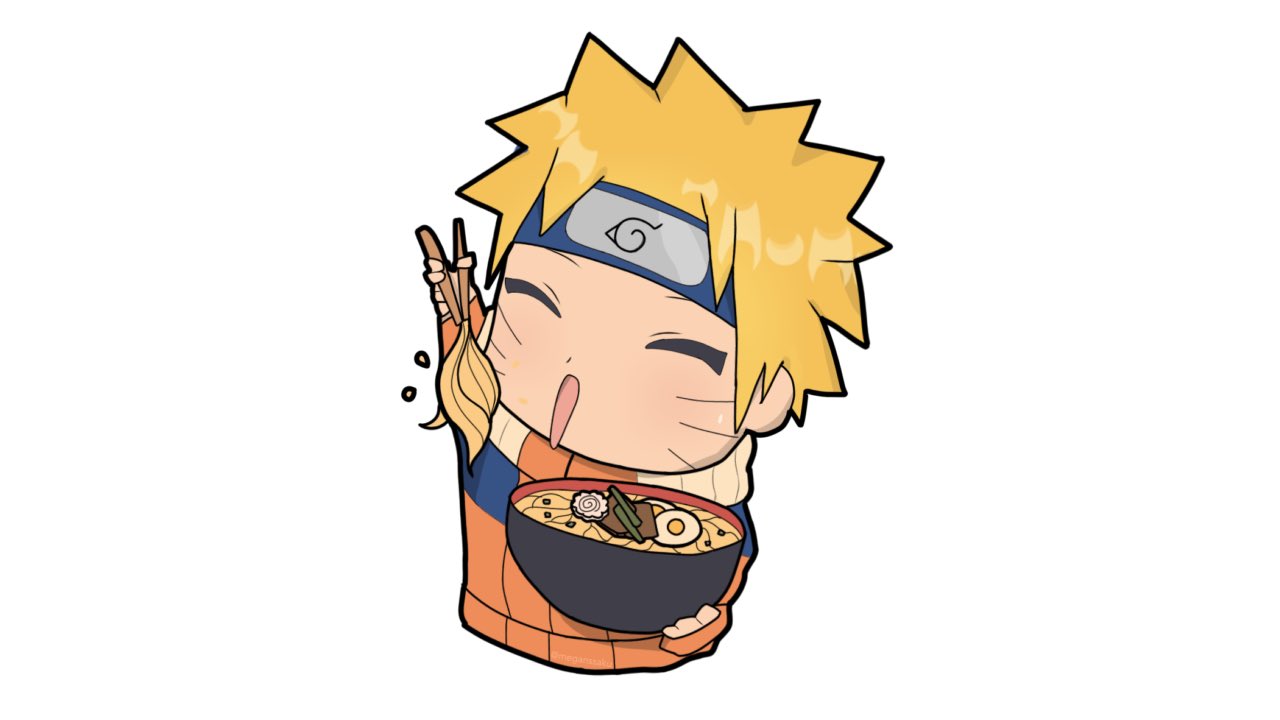 Chibi Naruto Eating Ramen