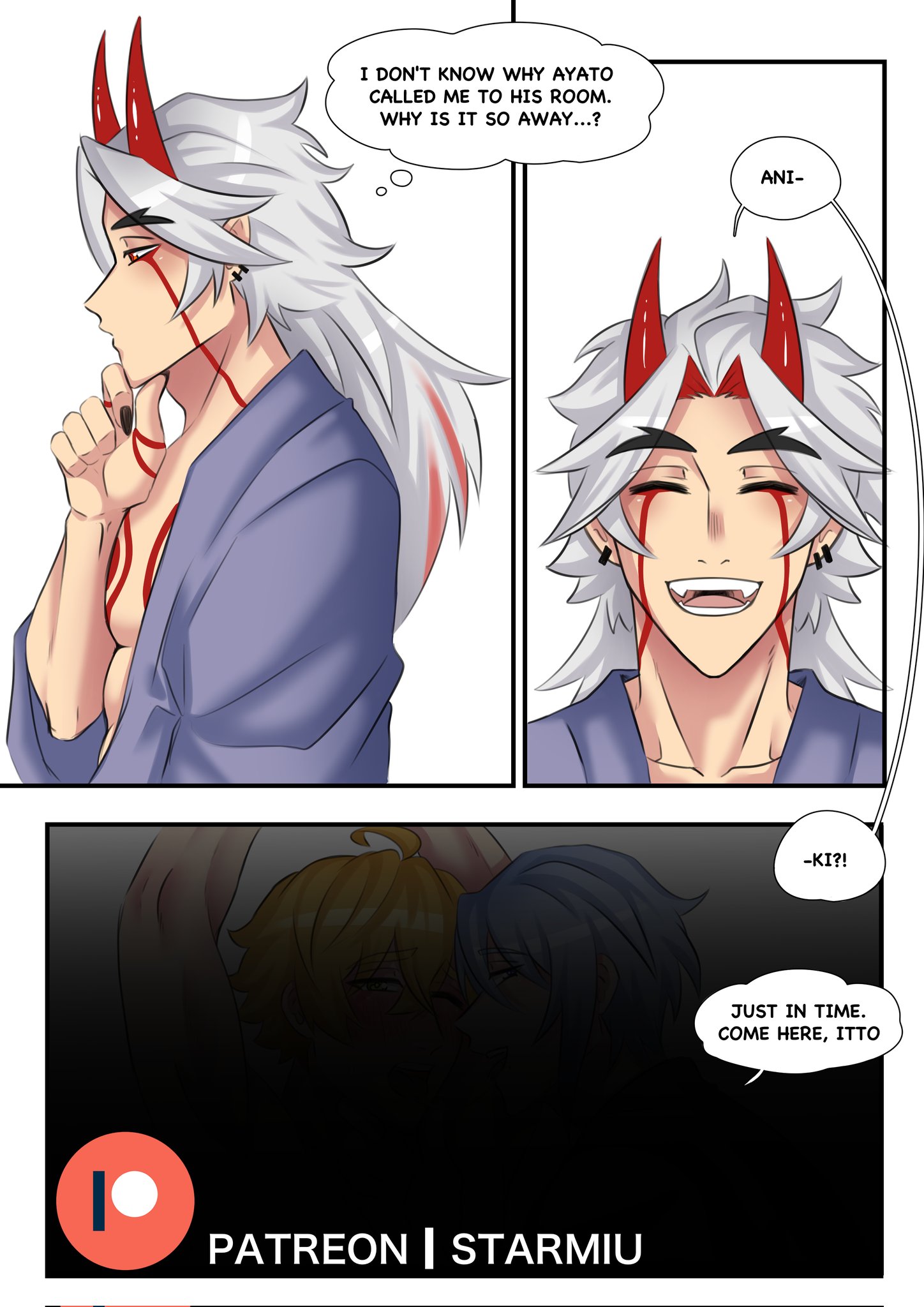 Star 🔞 comms open📌 on Twitter: "🔞 Itto x Thoma + Ayato minicomic 🔞 🔸NSFW 👹🍡🧋 🔸7 pages 🔸+28 ...